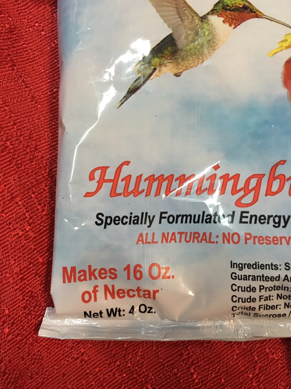 2 Bags Of Hummingbird Nectar Makes 32 Oz - Hummers Galore | eBay