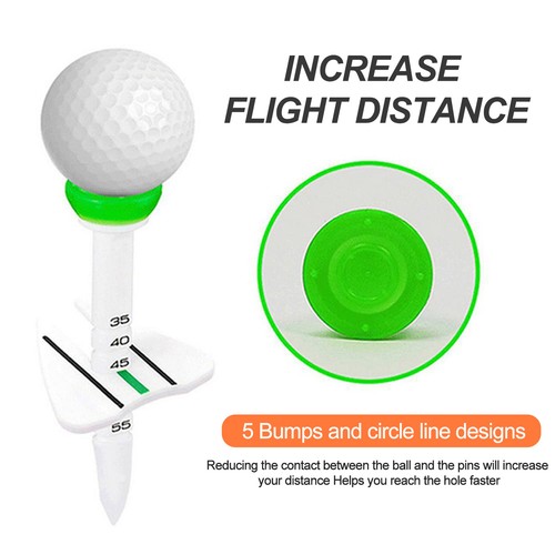 Golf Training Tool Portable Tees Durable Height-adjustable Set with ...