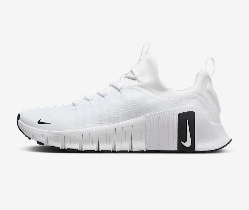 NIKE FREE Metcon 6 White Black HM3754-100 Men's Sz 8 Crossfit Gym MSRP ...