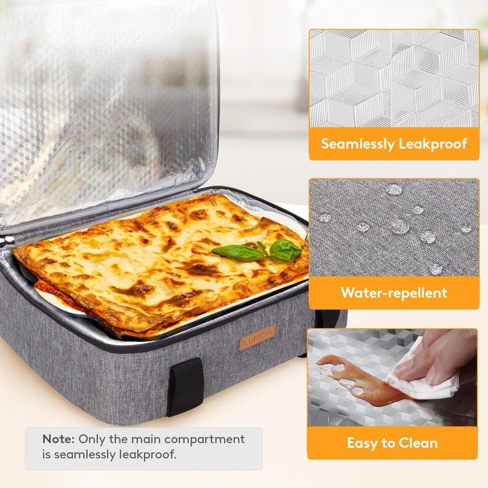 Insulated Single Decker Casserole Carrier, Lasagna Lugger Tote Keeps ...