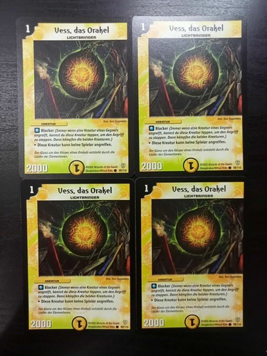 Duel Masters DM06 4X 29/110 Vess, the Oracle Wizards of the Coast ...