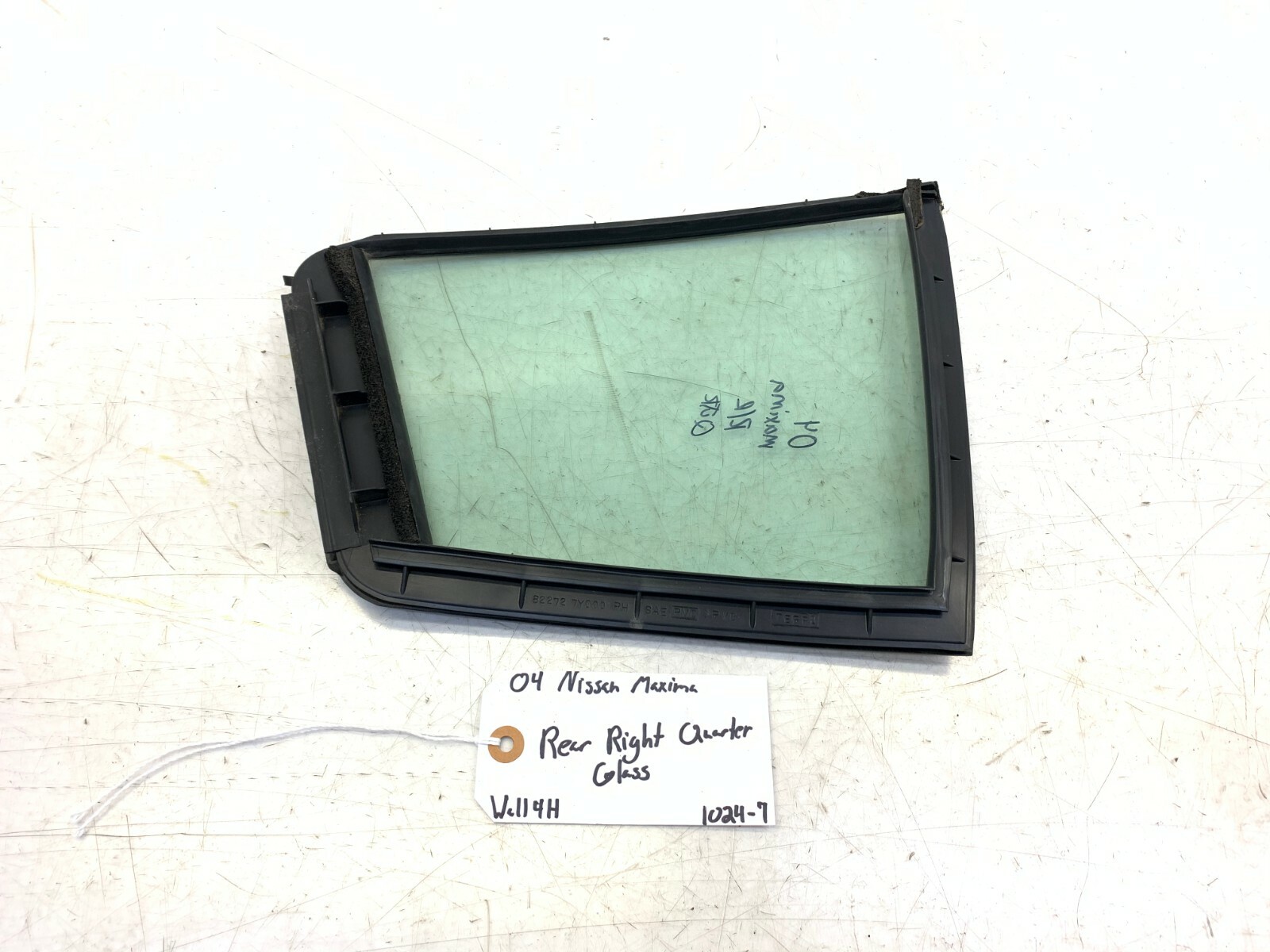 04 05 06 NISSAN MAXIMA PASSENGER RIGHT REAR QUARTER VENT GLASS OEM ...