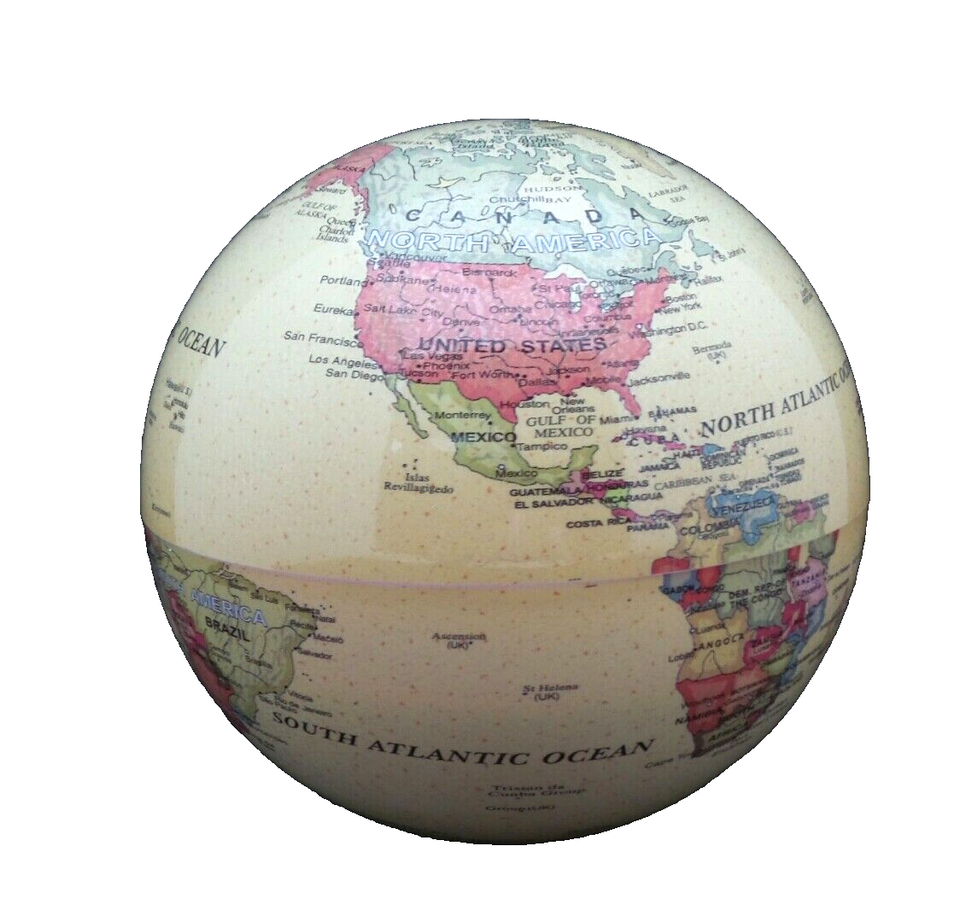 Magic Revolving Globe Rotating Spinning Earth Clockwise or ...
