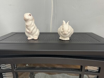 Cybis Porcelain Figurines - Matching Rabbits. Perfect Condition. Sold ...