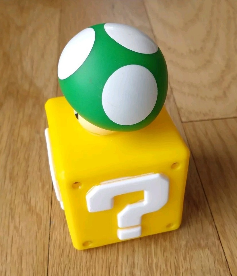 Super Mario 1UP Mushroom Coin Block 2017 5” Vinyl Figure | eBay