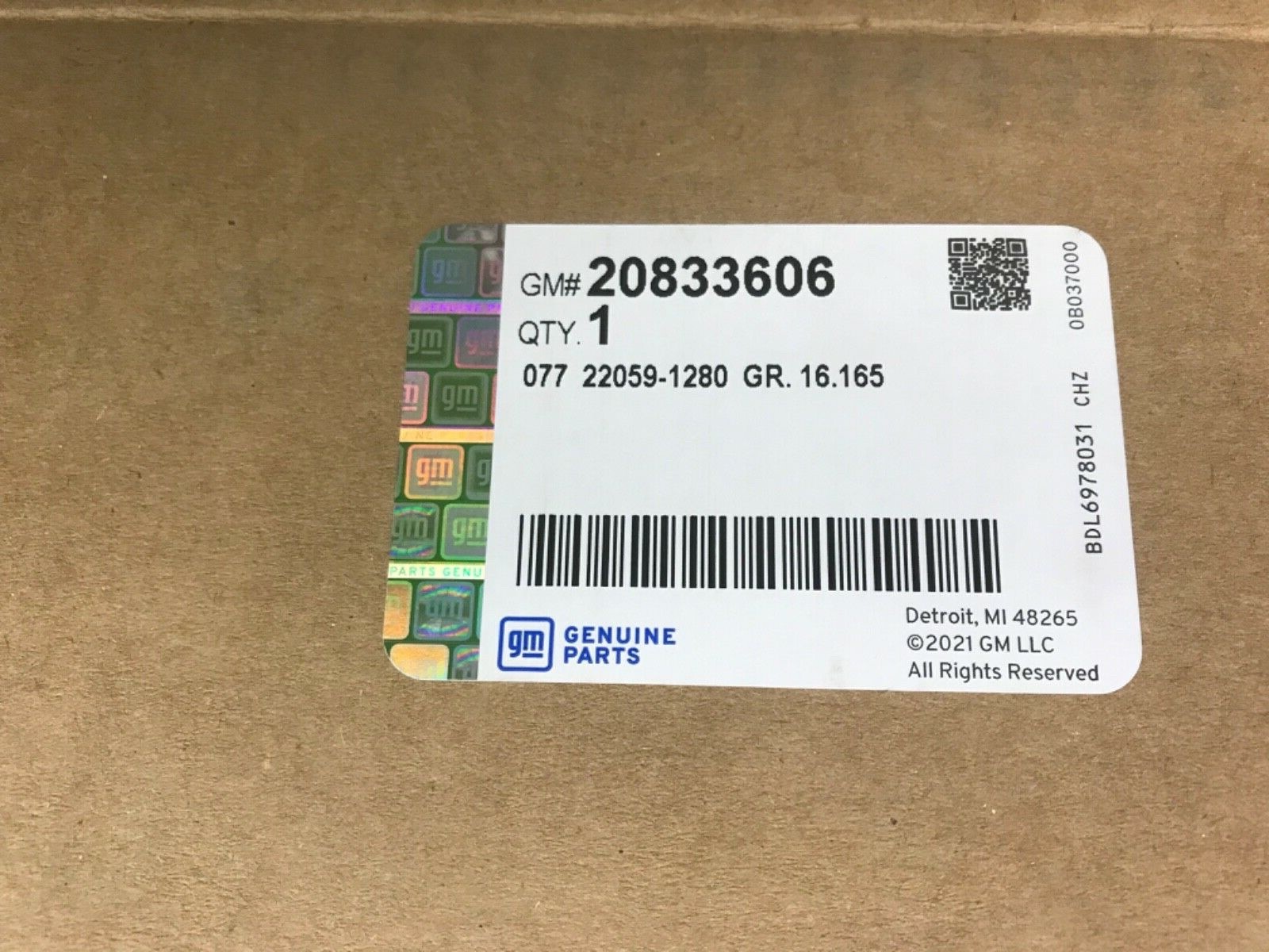 Oem Gm interior front door trim panel left drivers side 20833606 ...