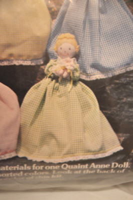 Quaint Anne Doll Kit GREEN Gingham by Yours Truly #1360 VTG 1979 New ...