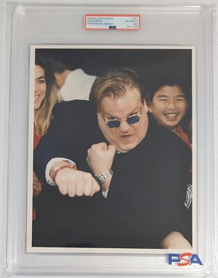 Chris Farley - PSA Type 1 Authentic - 1997 - original photo - Punches💥 ...