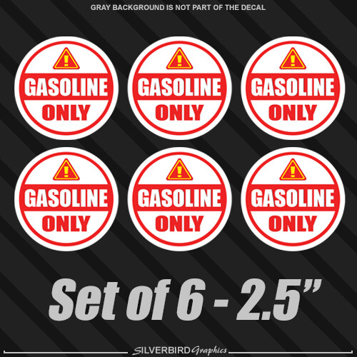 Gasoline Only sticker fuel decal gas label tank vinyl ethanol diesel ...