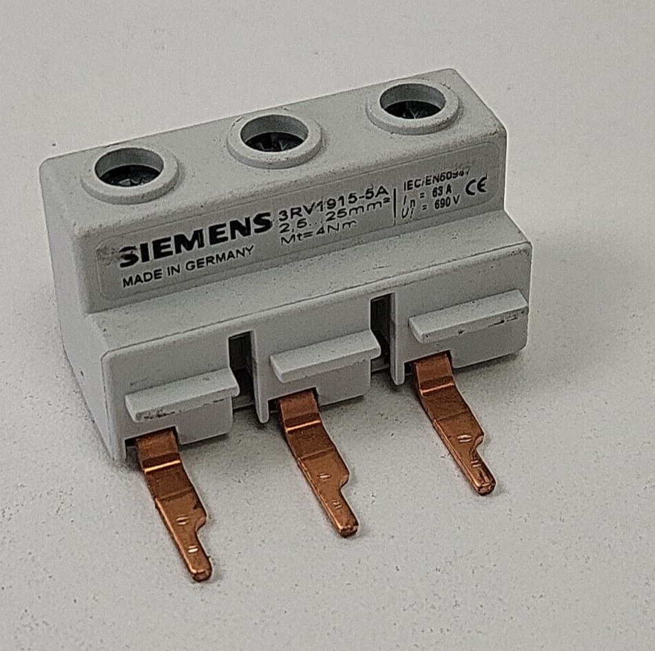 Siemens 3RV1915-5A, 3-pole Busbar. Used. fast shipping!!! | eBay