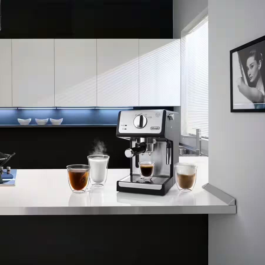 Delonghi ECP3420 15 Bar Pump Cappuccino Espresso Latte Coffee Machine ...