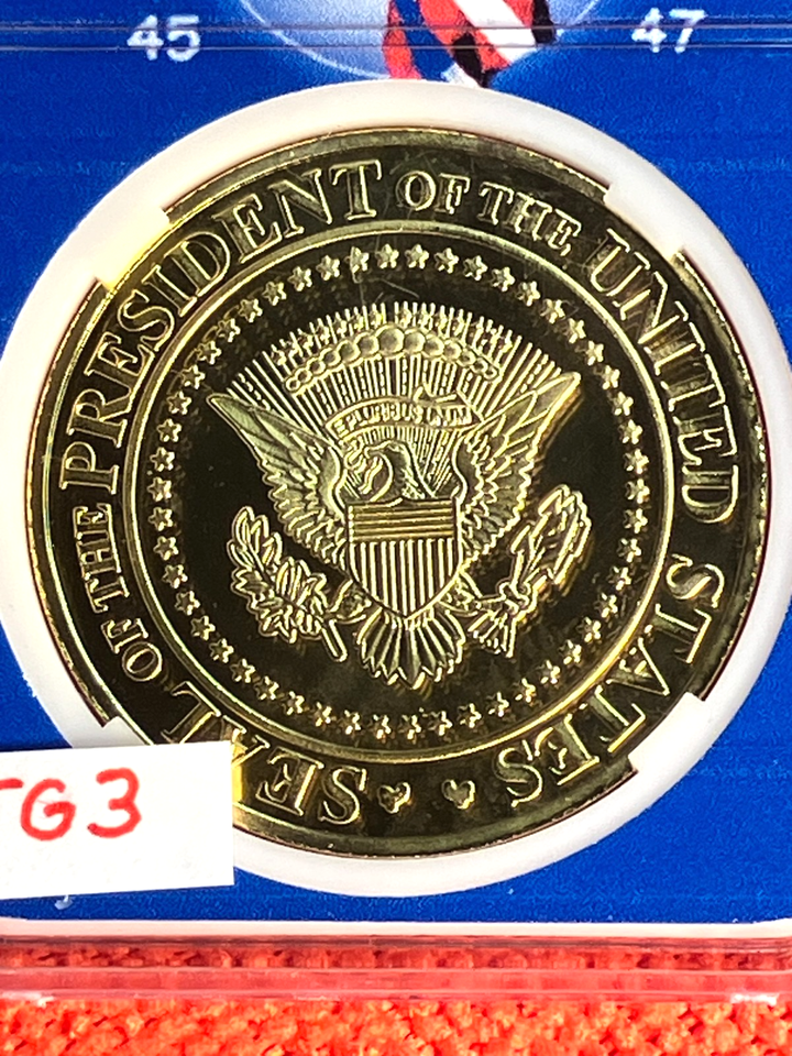 2025 GOLD Clad Bitcoin "Trump Gold", Fight, Fight, Fight Keepsake fun ...