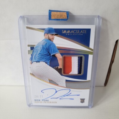 2021 David Peterson Panini Immaculate collection Baseball #IMA-DP 28/77 ...