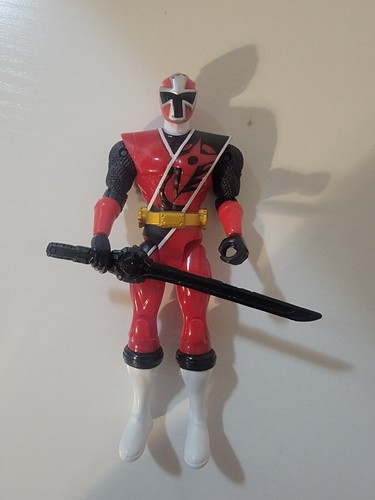 POWER RANGERS SUPER NINJA STEEL ACTION FIGURE RED RANGER COMPLETE | eBay