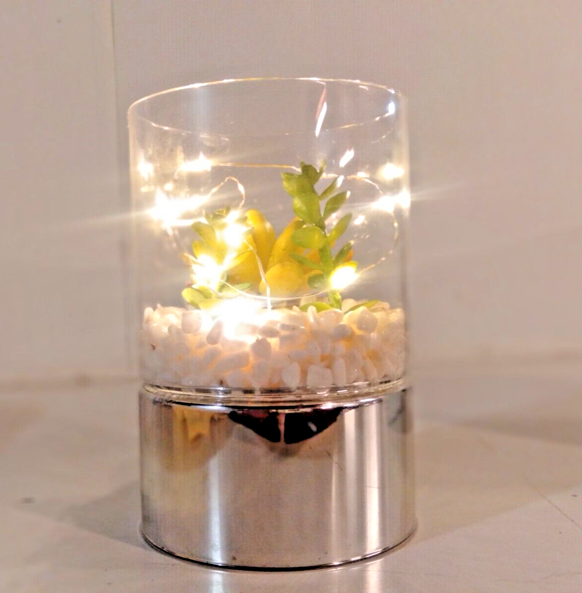 Mirabella Led table decoration lighting With Artificial Plant Set of ...