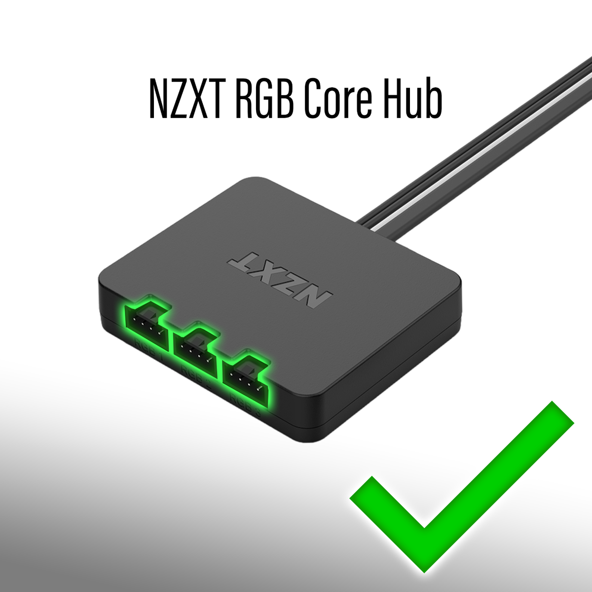 RGB Fan Header Adapter NZXT RGB To ARGB 3-Pin Adapter - Convert RGB To ...