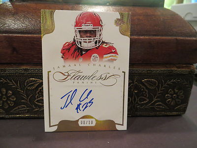 Panini Flawless Gold Autograph Chiefs Auto Jamaal Charles 08/10 2014 | eBay