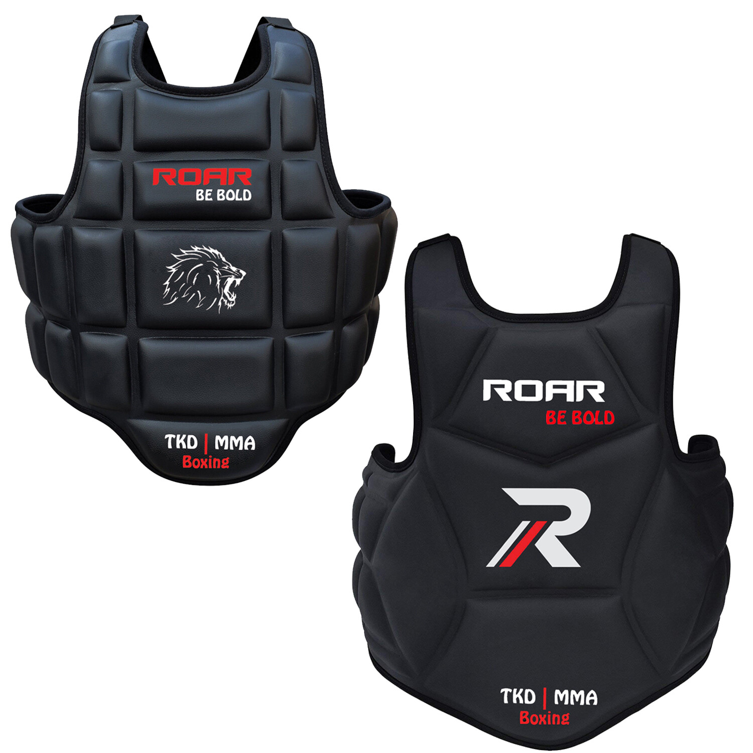 ROAR Boxing Chest Guard MMA Kickboxing Body Protector Pad Martial Arts ...