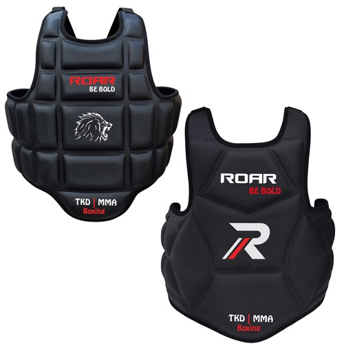 ROAR Boxing Chest Guard MMA Kickboxing Body Protector Pad Martial Arts ...