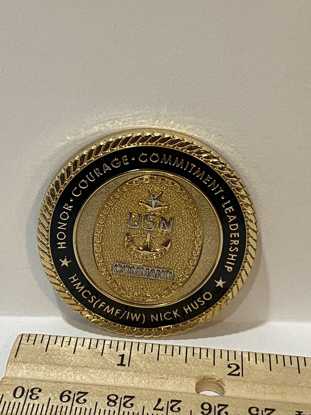 US navy CARGO AFLOAT RIG TEAM 3 - Commanders Challenge Coin - Nick Huso ...