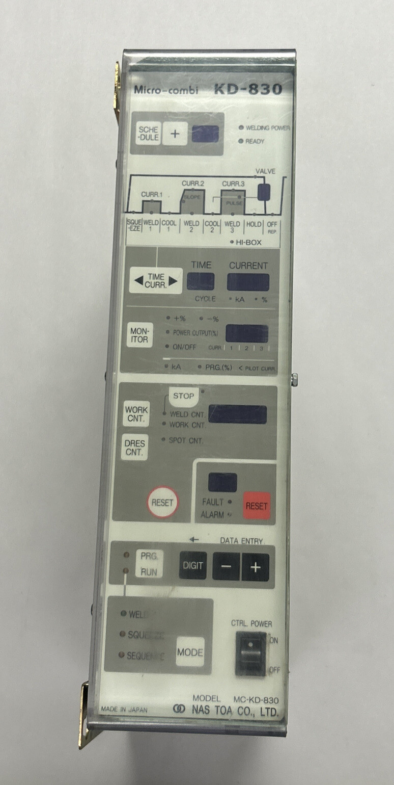 NAS TOA CO,MC-KD-830,MICRO-COMBI WELD CONTROLLER | eBay