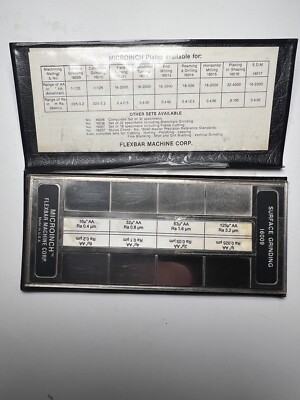 Grinding Flexbar 16009 Surface Roughness Comparator Plate Kit .025-3 ...