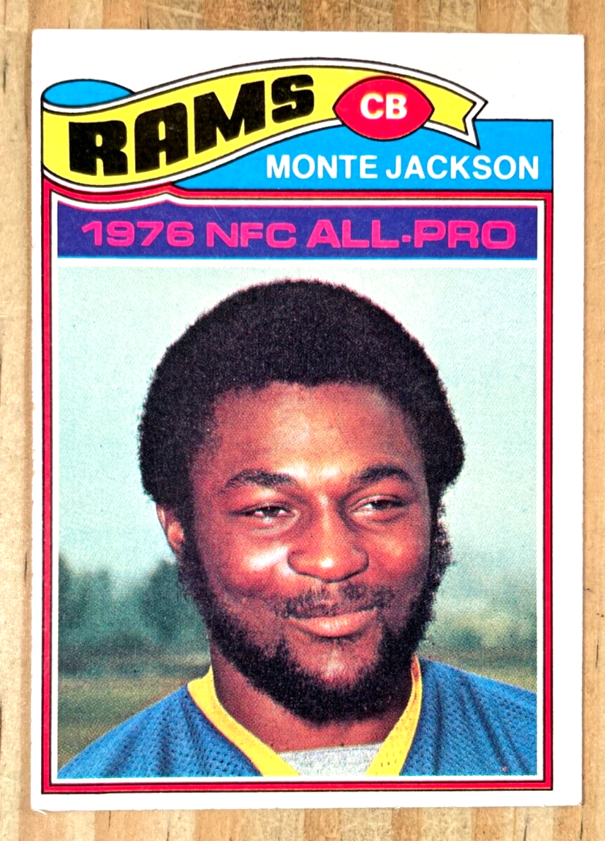 1977 TOPPS MONTE JACKSON 2ND YEAR CARD#310 LOS ANGELES RAMS RAIDERS SAN ...