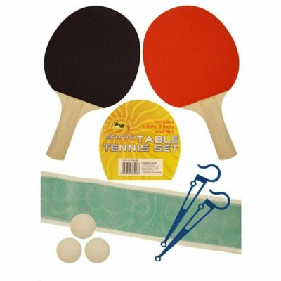 2 Player Table Tennis Set with Two paddle Bats 3 Ping Pong Balls Game ...