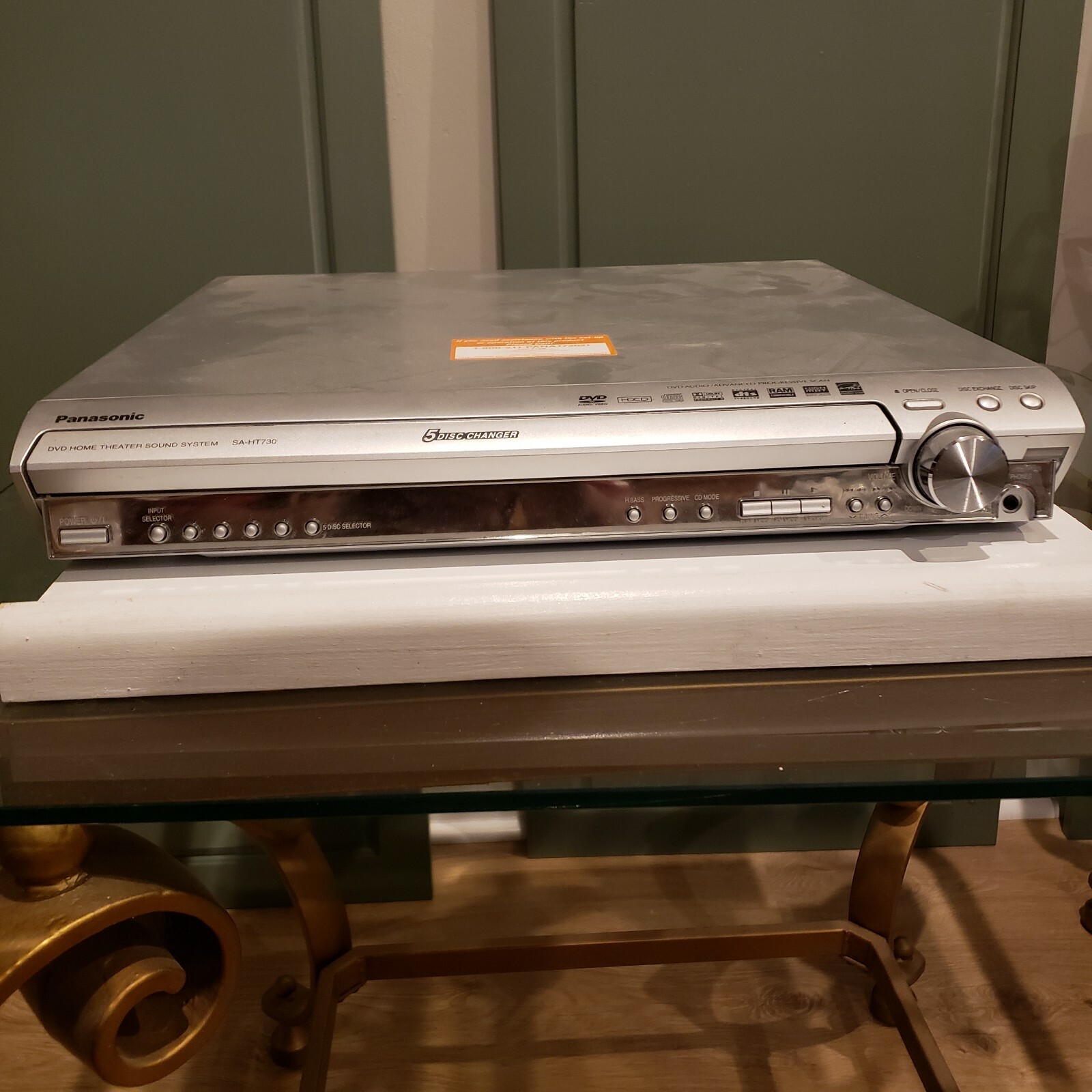 Panasonic SA-HT730 5 Disc DVD Changer/AV Receiver.AS-IS,Untested Parts ...