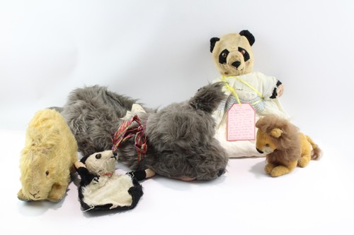 Animals Vintage Soft Toys Inc Chiltern Panda Puppet Merrythought Dog ...