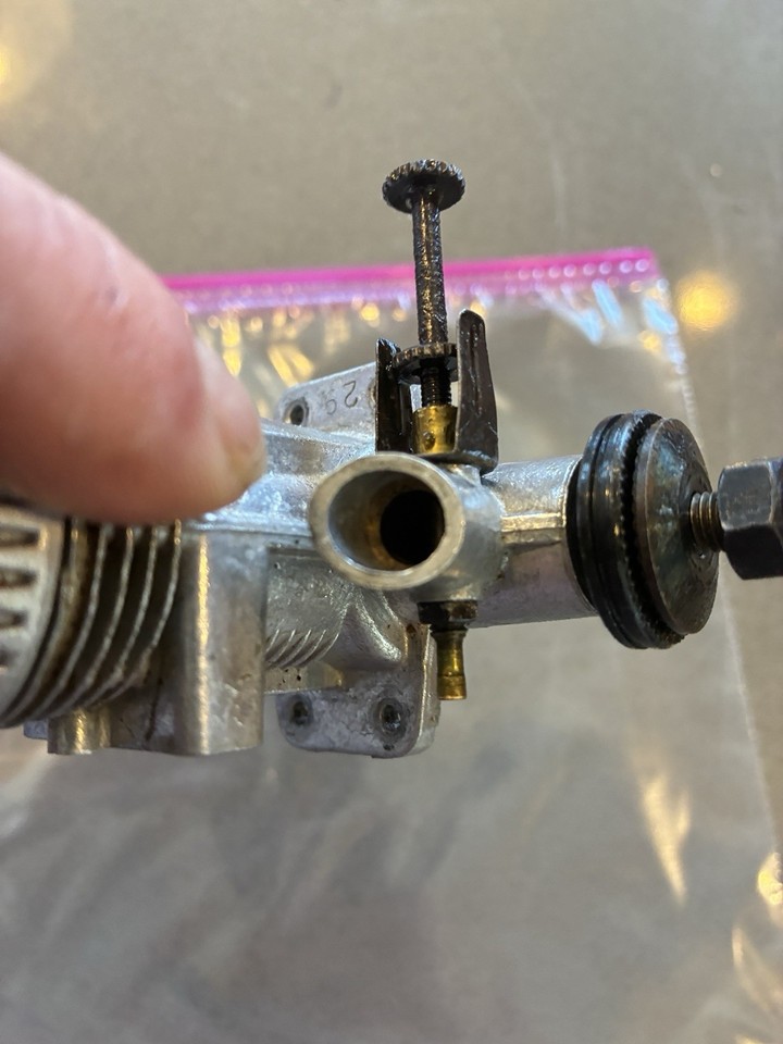 91. Fox 35 (?) Control Line Stunt Engine For R/C Balsa Model Airplane ...