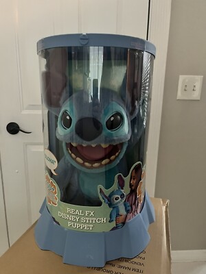 Real FX Disney Stitch Puppet Interactive Plush Toy NEW NIB in Hand! | eBay