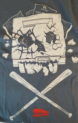 Lootcrate Office Space Smashed Copier T-Shirt New XL bluish gray | eBay