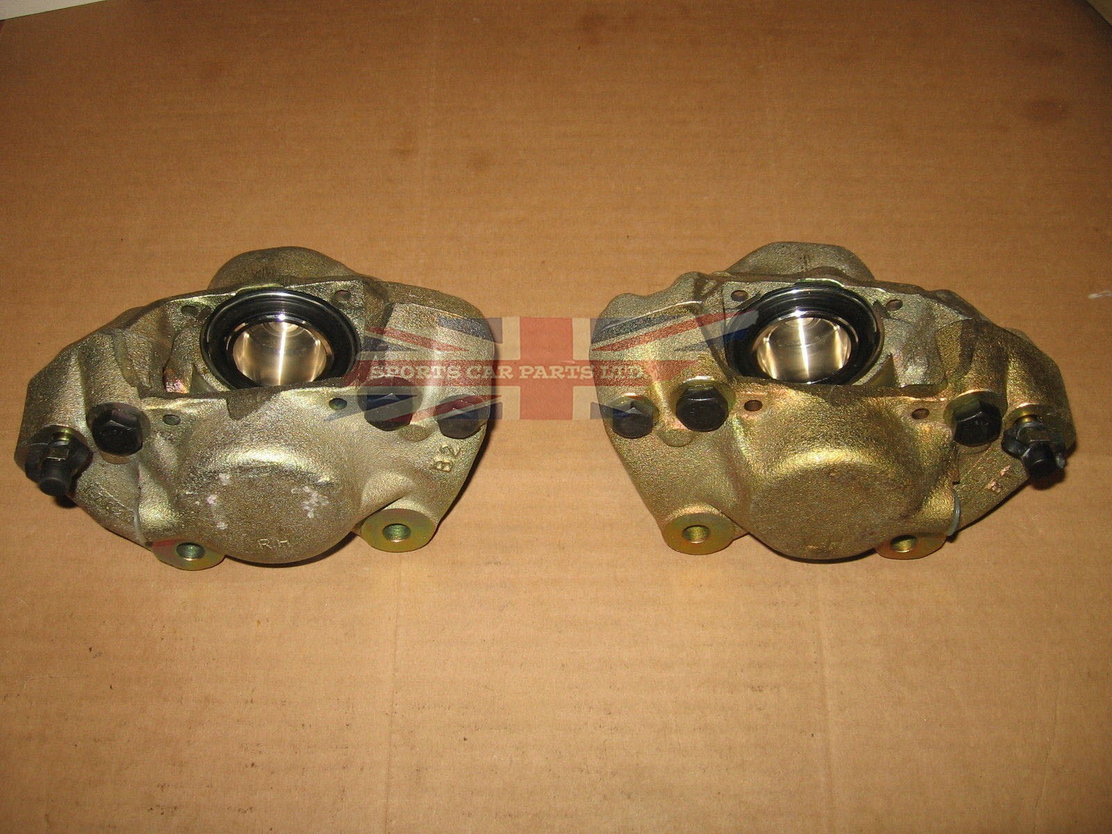Pair New Type 14 Brake Calipers for Austin Healey 100-6 and 3000 to (c ...