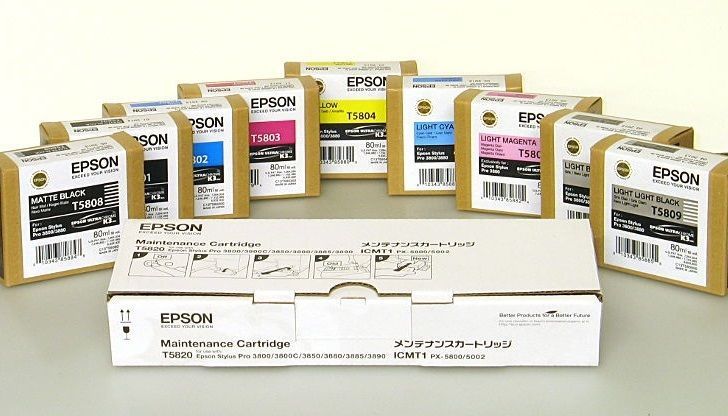 Original Ink Epson Stylus Pro 3880/T5802 T5804 T5805 T5807 T5809 T580A ...