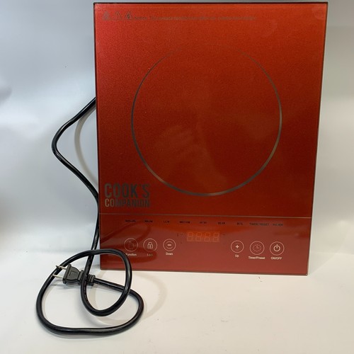 Cooks Companion Induction Cooktop 1500W LED Programmable Cooker Merlot ...