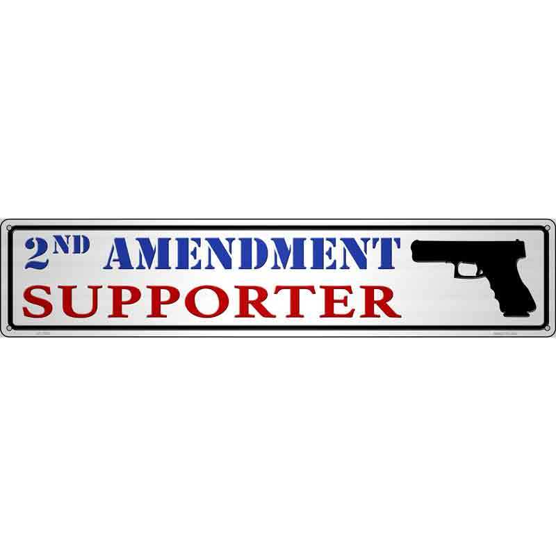 2nd Amendment Supporter Pistol Novelty Metal Street Sign | eBay