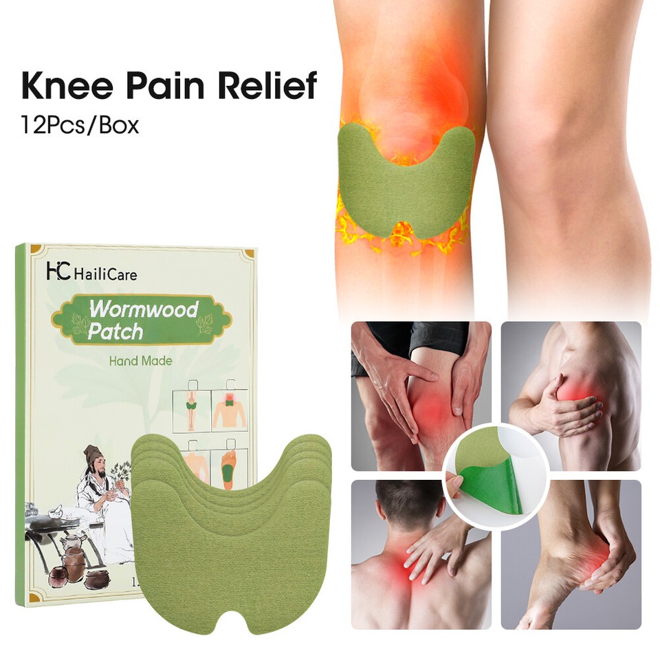 60Pcs Well Knee Pain-Relief Patches Wormwood Sticker Neck Waist Joint ...