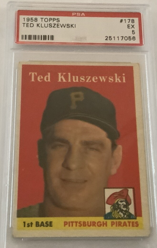 1958 Topps #178 Ted Kluszewski PSA 5 Graded Baseball Card MLB ...