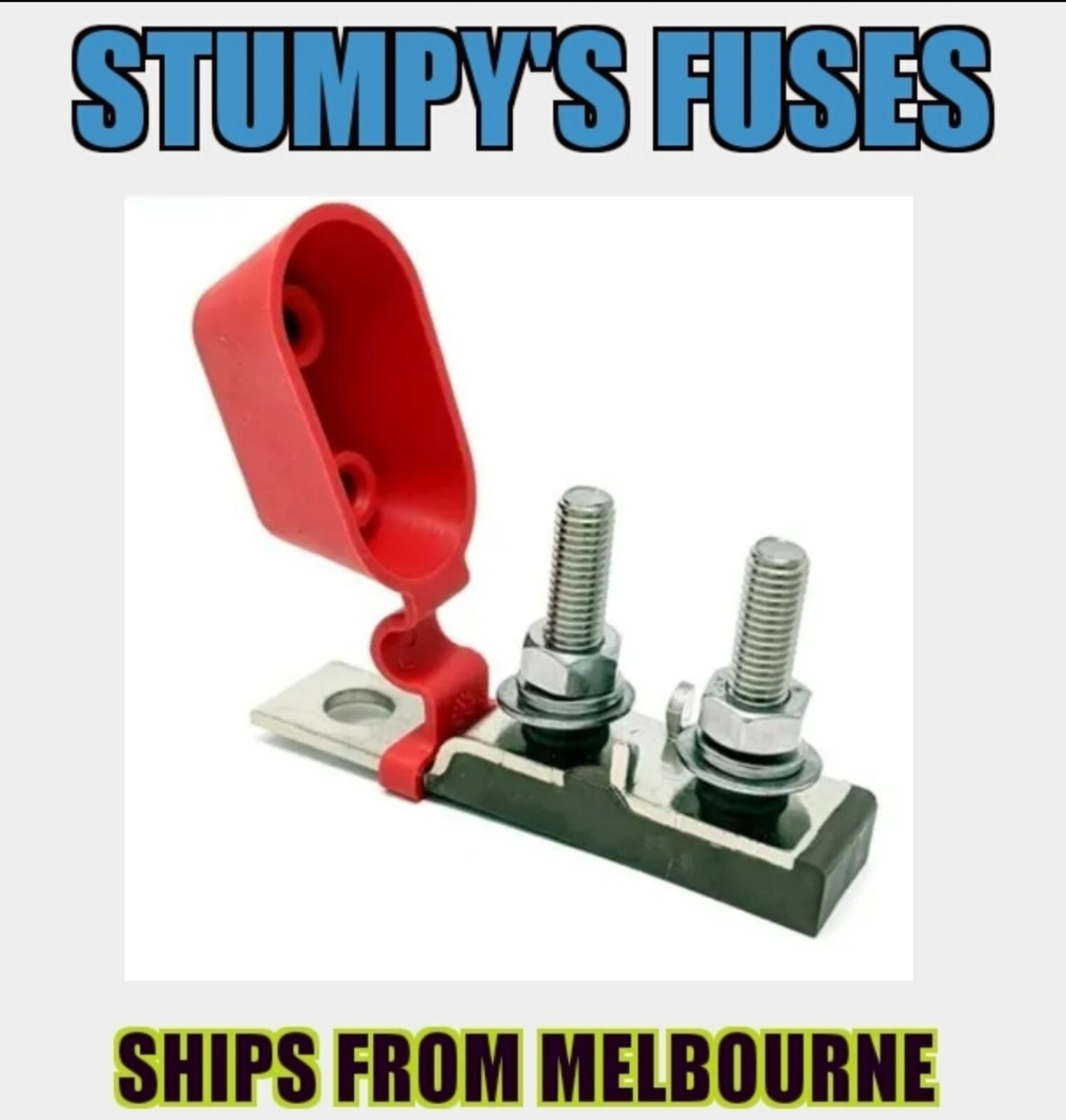 150 AMP MRBF DOUBLE TERMINAL FUSE BLOCK 8MM includes 2 X 150 amp fuses ...