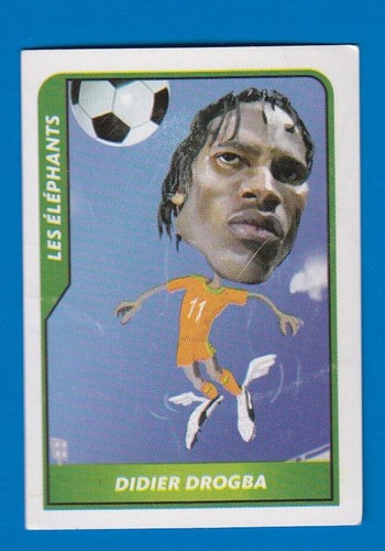 sticker DIDIER DROGBA Chelsea Ivory Coast FIFA WC Germany Football fan ...