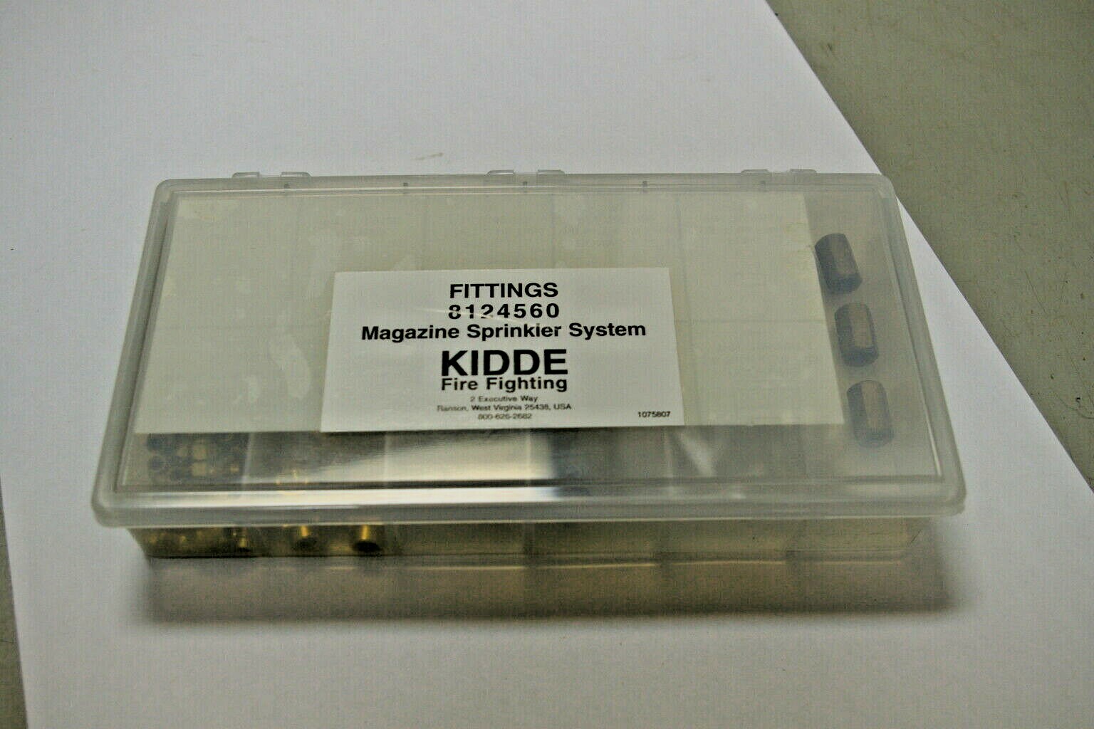 NEW, BRASS FITTING KIT, KIDDE P/N 8124560, 1/8" TUBE, INVERTED FLARE, 1 ...