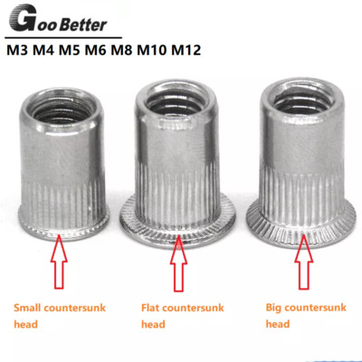 BLIND RIVET NUT RIVNUTS THREADED NUTSERTS STAINLESS STEEL M3 M4 M5 M6 ...