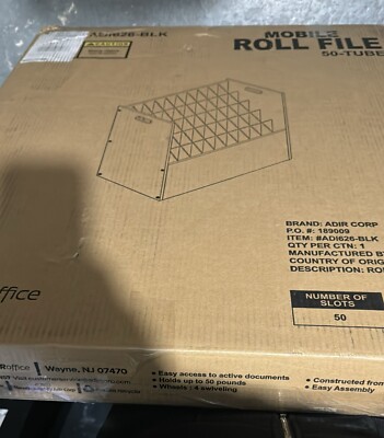 Adir Mobile Blueprint Roll File Holder - Mobile Roll File Organizer ...