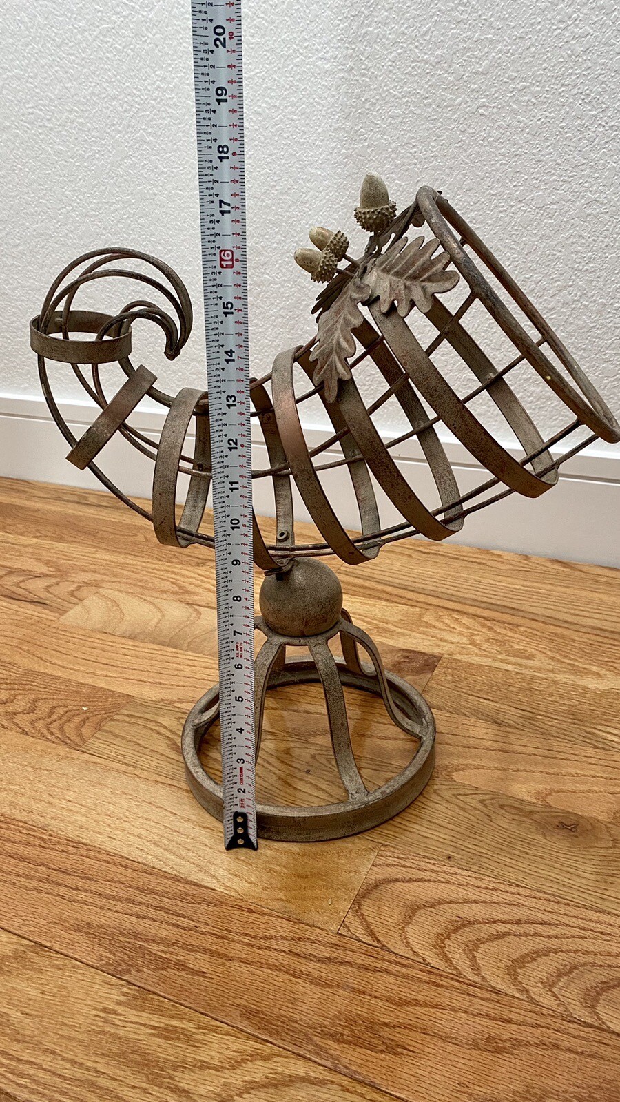 Cornucopia metal basket for autumn decoration. 11" long, 8" high. | eBay