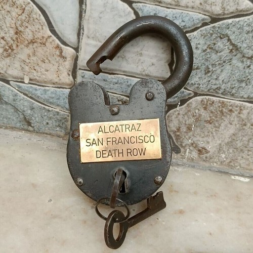 5" Cast Iron Lock & Keys Antique San Francisco Alcatraz Death Row | eBay