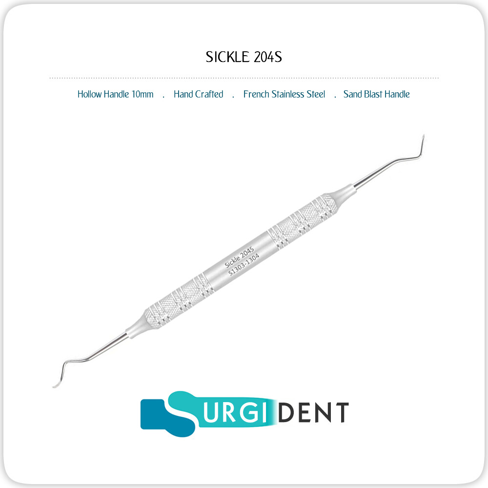 SICKLE SCALER 204S DENTAL HAND INSTRUMENTS PERIODONTAL TOOL CE | eBay