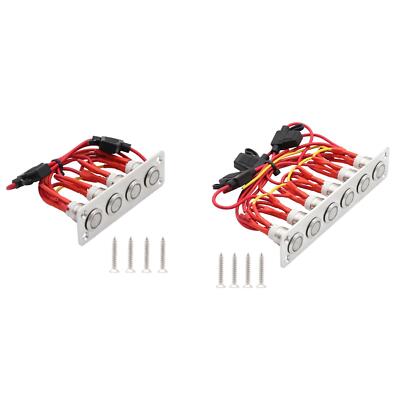 Round On Off Switch Panel Label Stickers with Wire Aluminum for Boat RV ...