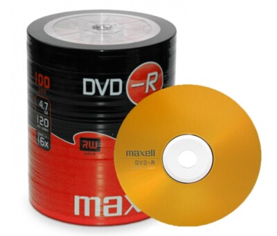 MAXELL DVD-R 5/10/20/30/40 PACK BLANK DISCS RECORDABLE DVD 16x 4.7GB ...