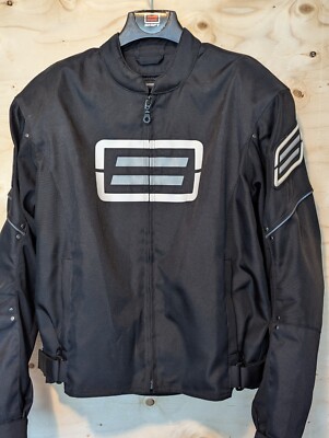 Shift Motorcycle Jacket Mens L Nylon Protective Armor Very Nice | eBay